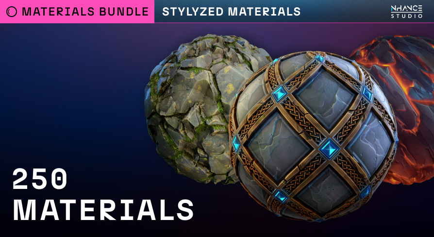 Stylized 250 Materials Bundle in Materials - UE Marketplace