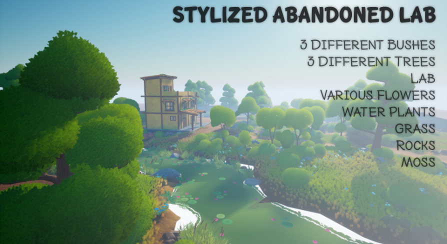 Stylized Abandoned Lab in Environments - UE Marketplace