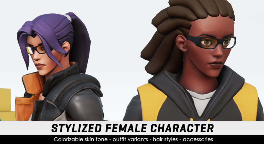 Stylized Action Adventure Female + Customization in Characters - UE ...