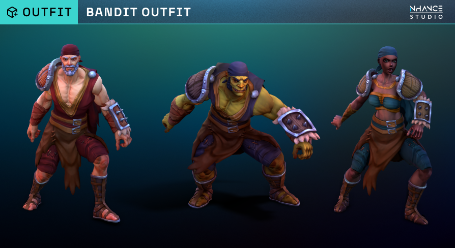 Stylized Bandit Outfit, 카테고리 캐릭터 - UE 마켓플레이스