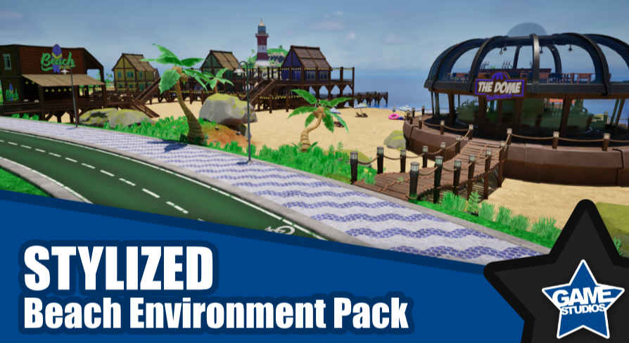 Stylized Beach Environment Pack (Stylised Tropical & Coastal)：環境 - UE ...