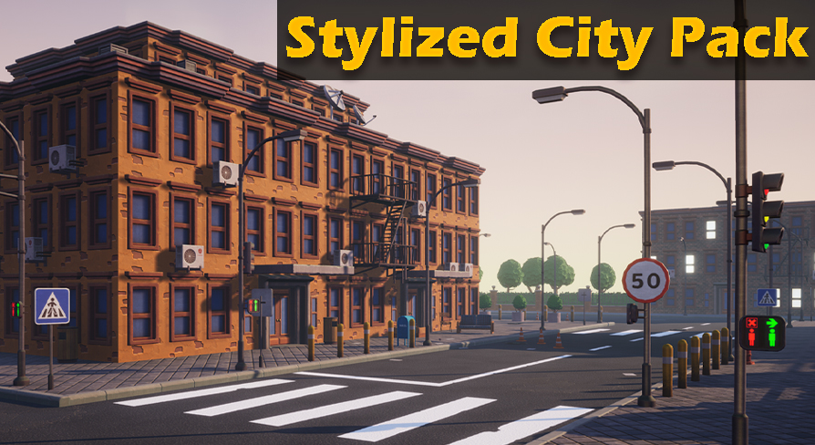 Stylized City Assets Pack in Environments - UE Marketplace