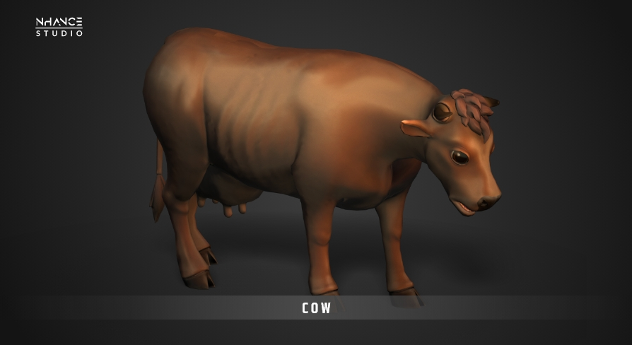 Stylized Cow, 카테고리 캐릭터 - UE 마켓플레이스