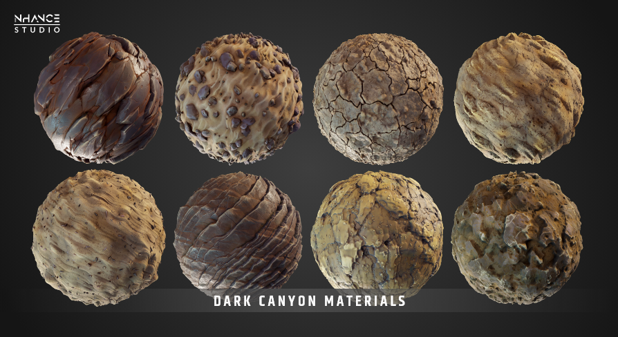 Stylized Dark Canyon Materials Pack in Materials - UE Marketplace