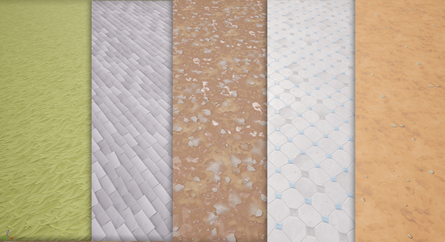 Stylized Environment materials in Materials - UE Marketplace