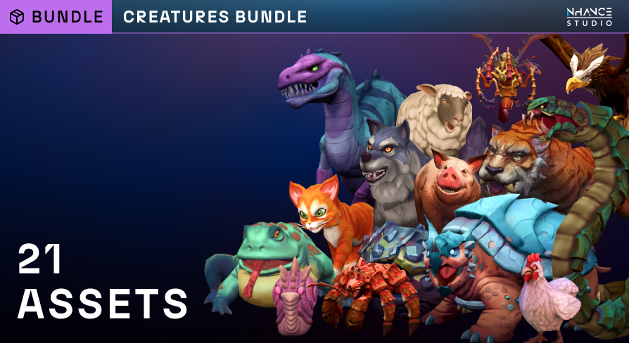 Stylized Fantasy Creatures Bundle, 카테고리 캐릭터 - UE 마켓플레이스