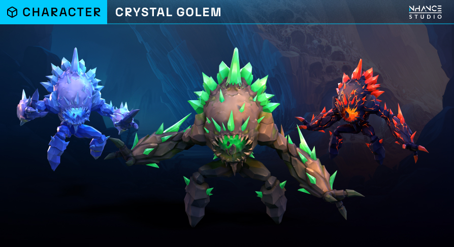 Stylized Fantasy Crystal Golem in Characters - UE Marketplace