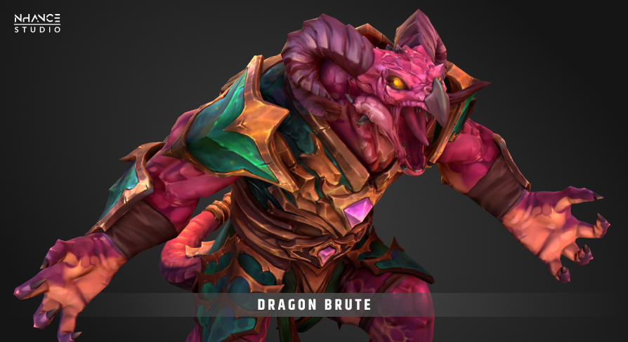 Stylized Fantasy Dragon Brute in Characters - UE Marketplace
