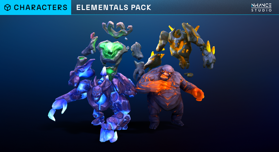Stylized Fantasy Elementals Pack #3 in Characters - UE Marketplace