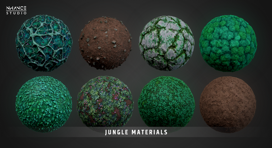 Stylized Fantasy Jungle Materials Pack in Materials - UE Marketplace