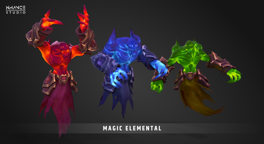 Stylized Fantasy Magic Elemental in Characters - UE Marketplace