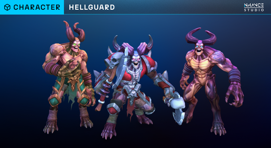 Stylized Fantasy Modular Hellguard Demon Hero in Characters - UE Marketplace