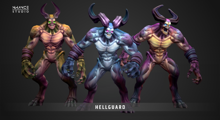 Stylized Fantasy Modular Hellguard Demon Hero in Characters - UE ...