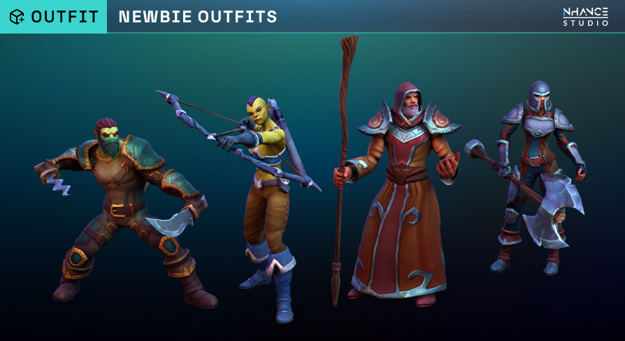 Stylized Fantasy Newbie Outfits Pack, 카테고리 캐릭터 - UE 마켓플레이스