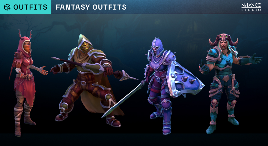 Stylized Fantasy Outfits #2, 카테고리 캐릭터 - UE 마켓플레이스