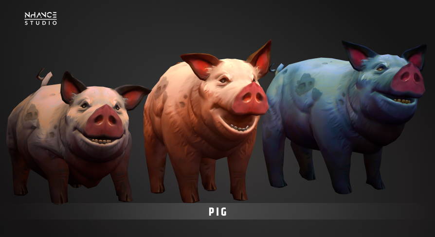 Stylized Fantasy Pig in Characters - UE Marketplace