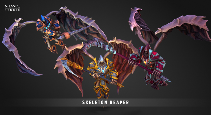 Stylized Fantasy Skeleton Reaper in Characters - UE Marketplace