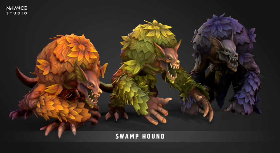 Stylized Fantasy Swamp Hound in Characters - UE Marketplace