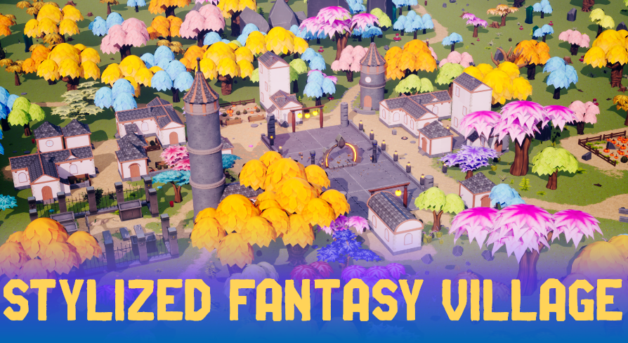 Stylized Fantasy Village in Environments - UE Marketplace