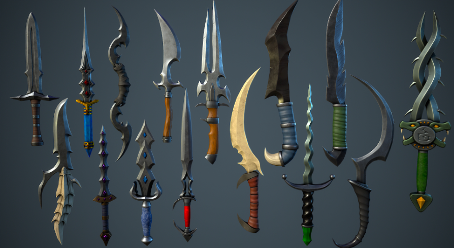 Stylized Fantasy Weapons - Daggers, 카테고리 무기 - UE 마켓플레이스