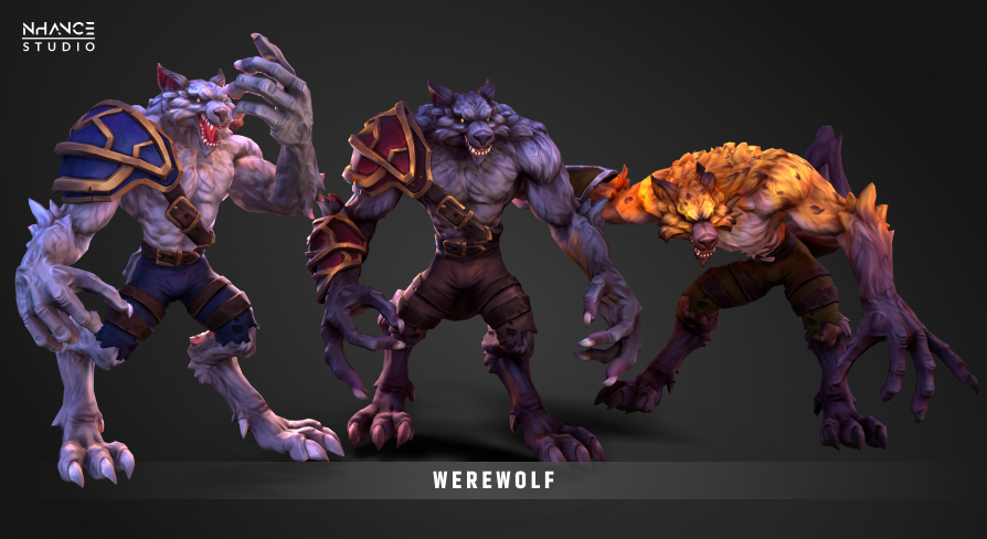 Stylized Fantasy Werewolf in Characters - UE Marketplace
