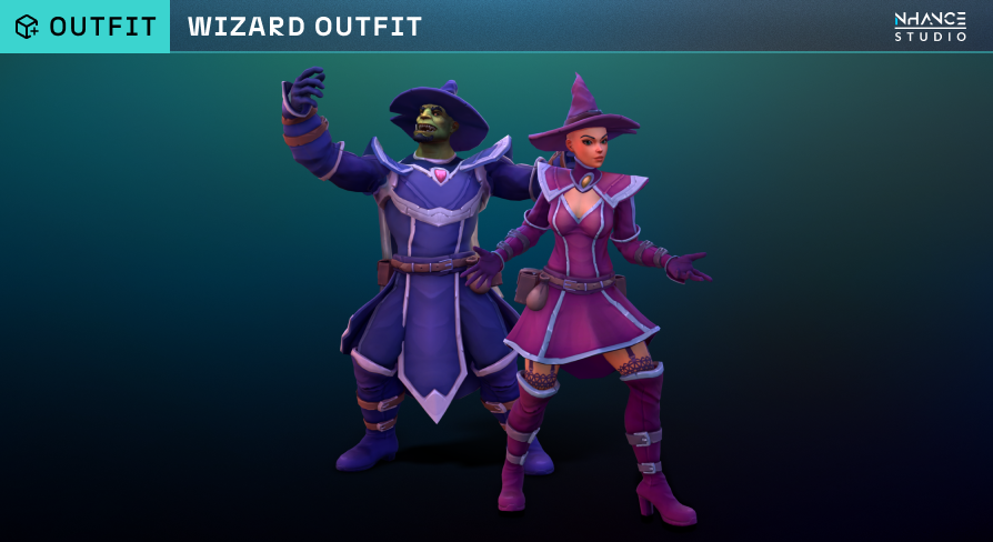 Stylized Fantasy Wizard Outfit, 카테고리 캐릭터 - UE 마켓플레이스