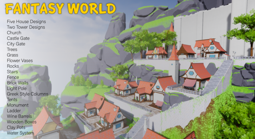 Stylized Fantasy World in Environments - UE Marketplace