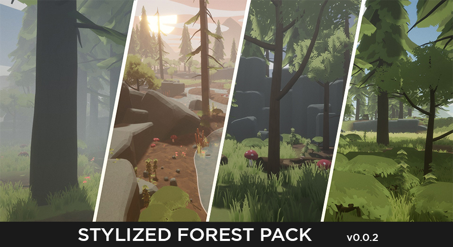 Stylized Forest Pack in Environments - UE Marketplace