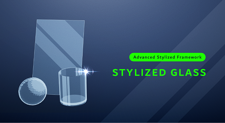 Stylized Glass, 카테고리 머티리얼 - UE 마켓플레이스