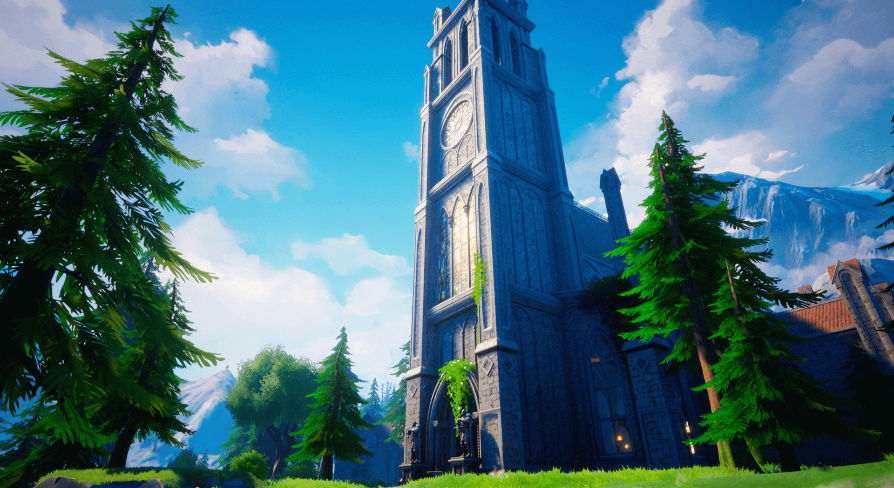 Stylized Gothic Church Environment - Modular Gothic Cathedral in ...