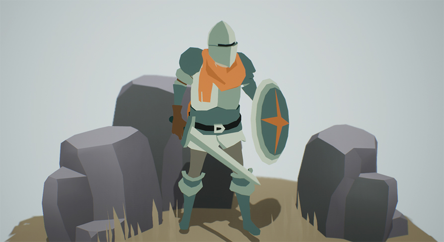 Stylized Knight in Characters - UE Marketplace