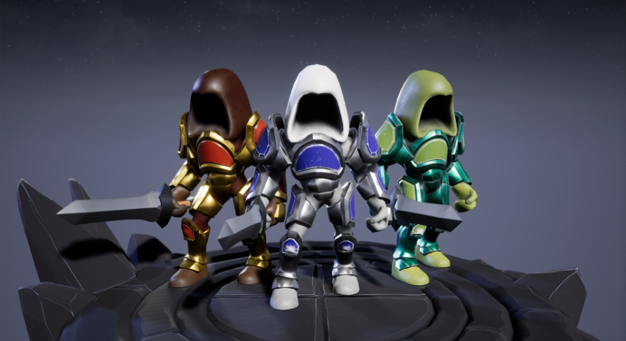Stylized Knight in Characters - UE Marketplace