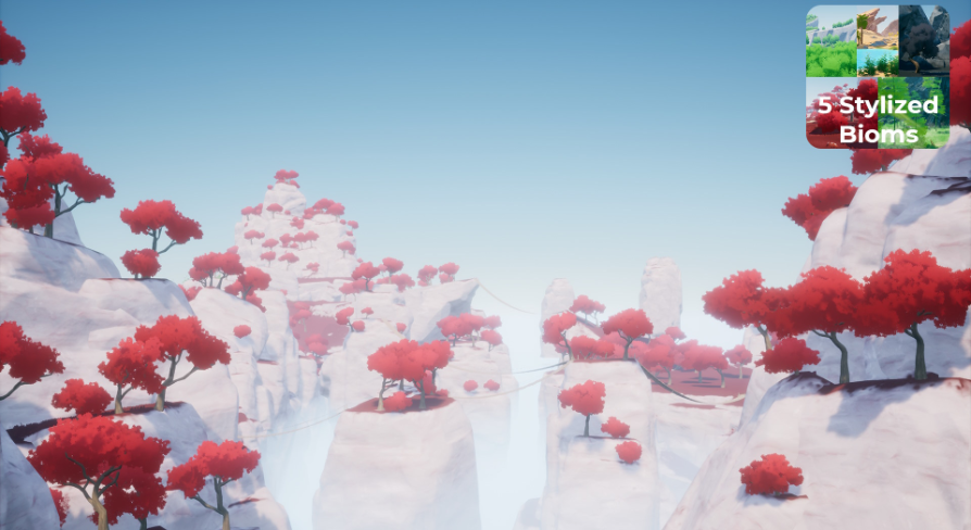 Stylized Landscape - 5 Bioms + Stylized Forest Landscape : Orasot ...