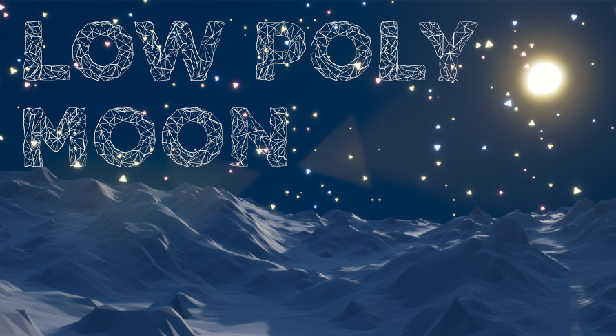 Stylized Low Poly Moon Pack in Props - UE Marketplace