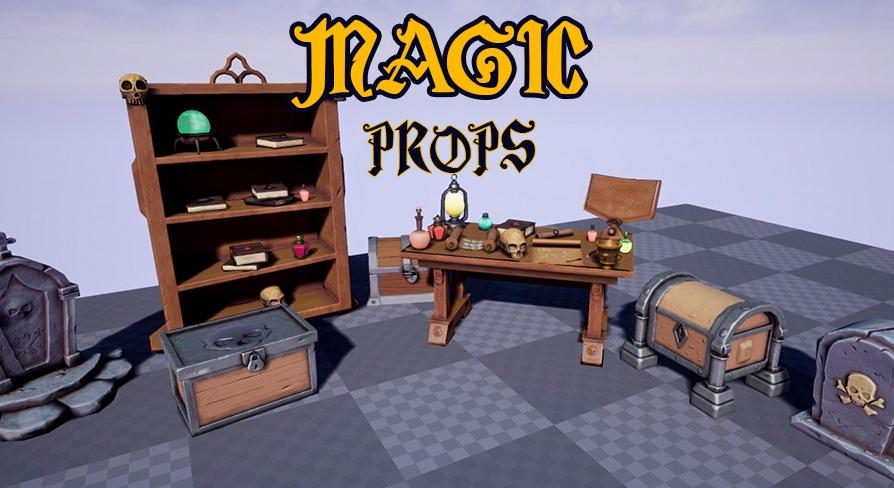 Stylized Magic Props in Props - UE Marketplace