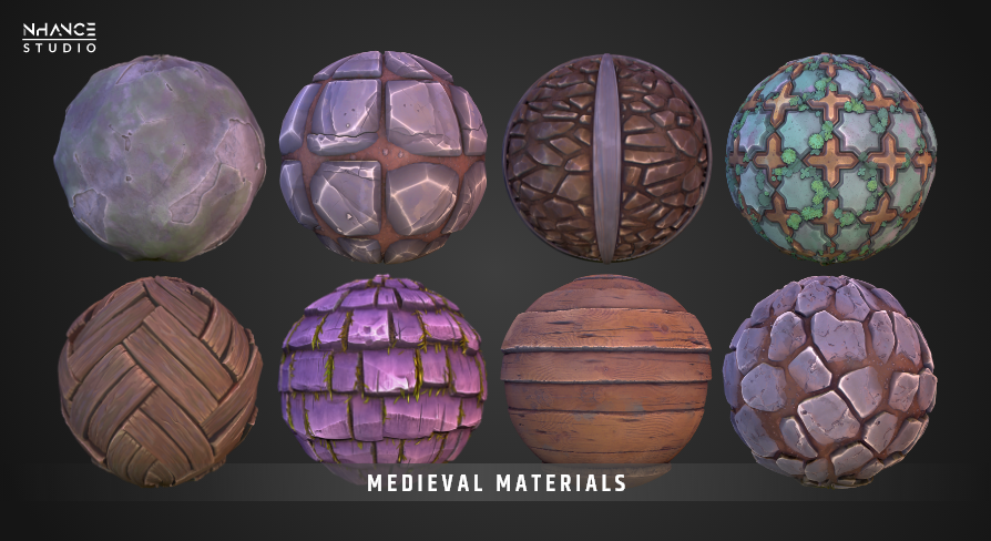Stylized Medieval Materials Pack in Characters - UE Marketplace