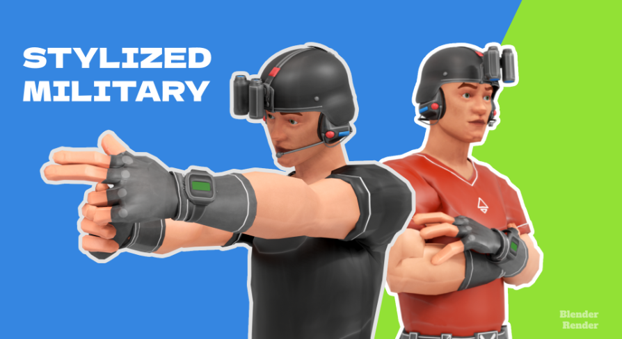 Stylized Military Character：キャラクター - UE マーケットプレイス