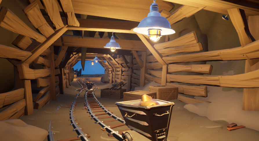 Stylized Mine Shaft in Environments - UE Marketplace