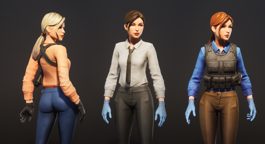 Stylized Modular Character: Tess Detective in Characters - UE Marketplace