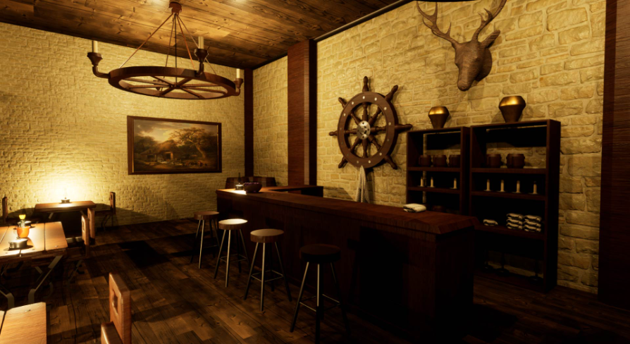 Stylized Old Tavern Package in Environments - UE Marketplace