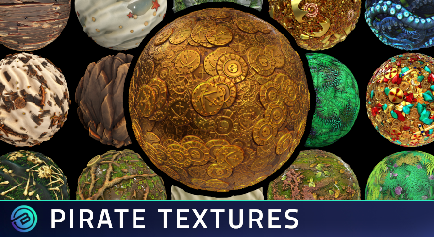 Stylized Pirate Textures - RPG Environment, 카테고리 머티리얼 - UE 마켓플레이스
