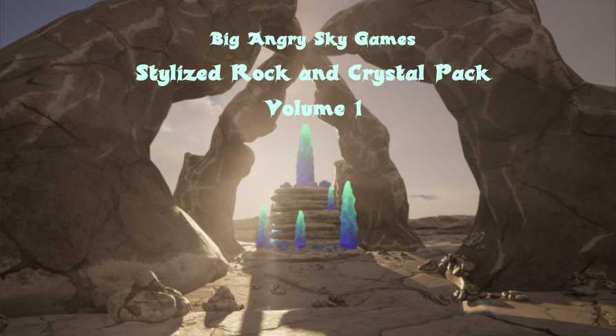 Stylized Rock and Crystal Pack Vol.1 in Props - UE Marketplace