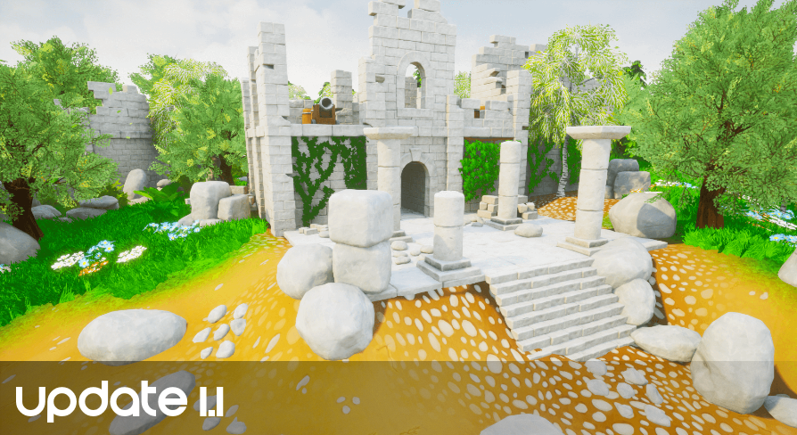 Stylized Ruins Environment in Environments - UE Marketplace