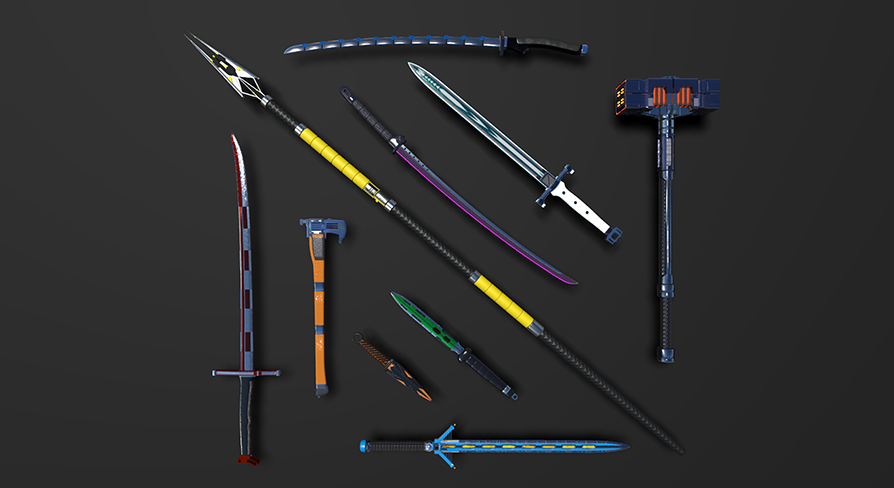 Stylized Sci-Fi Melee Weapons in Weapons - UE Marketplace