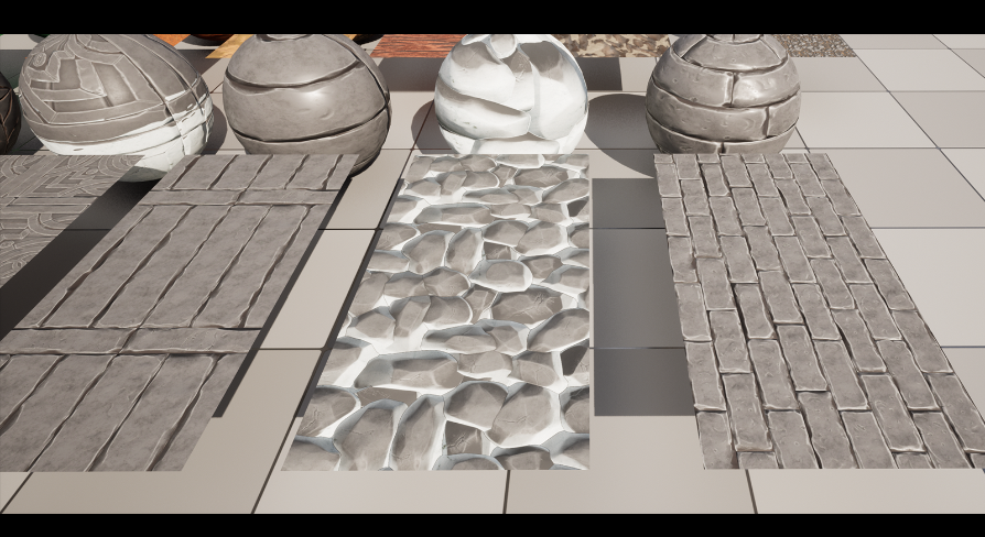 Stylized Snowy Stone Materials in Materials - UE Marketplace