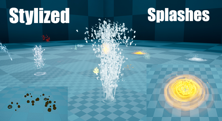 Stylized Splashes in Visual Effects - UE Marketplace