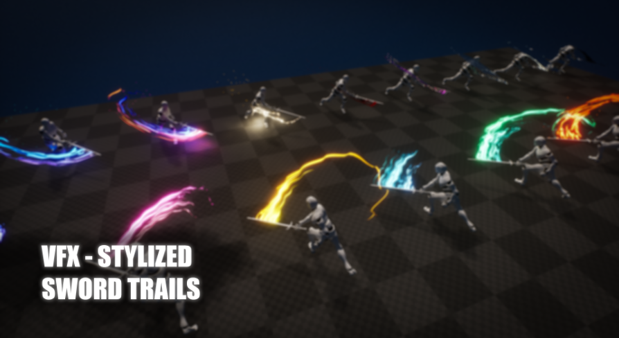 Stylized Sword Trails VFX in Visual Effects - UE Marketplace