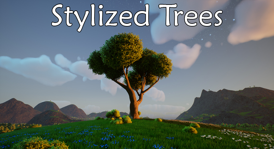 Stylized Trees Pack in Props - UE Marketplace
