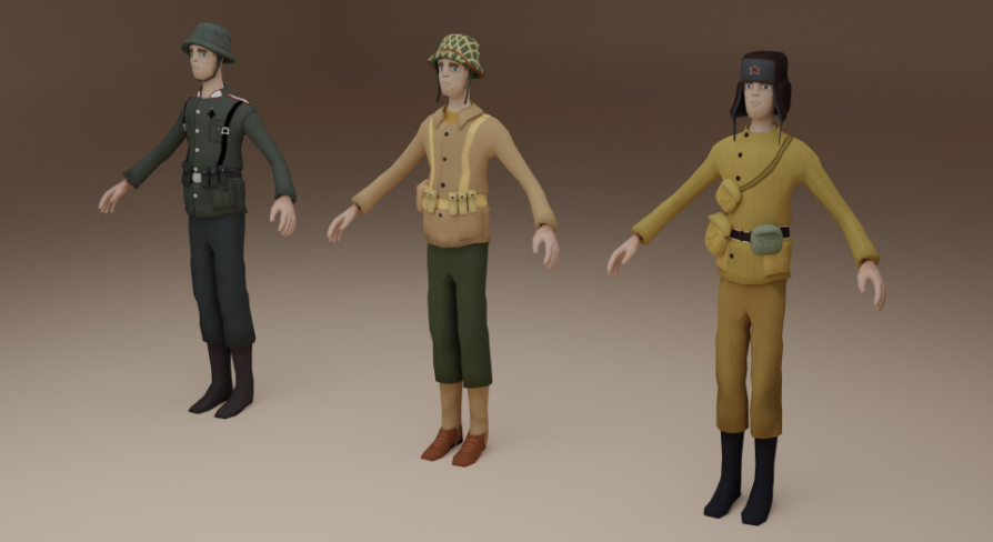 Stylized WW2 Soldiers, 카테고리 캐릭터 - UE 마켓플레이스