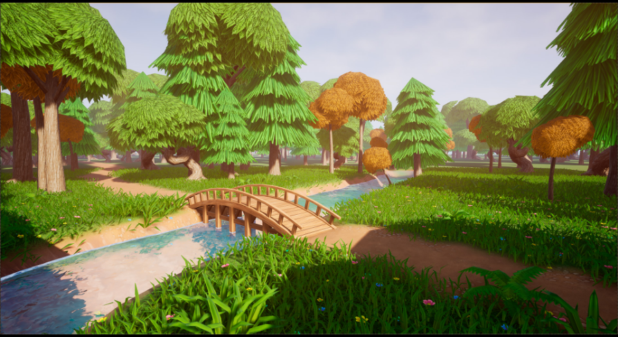 Stylized Forest in Environments - UE Marketplace